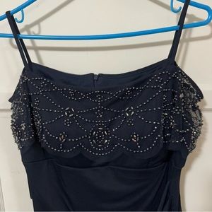 Xscape | Dresses | Nwt X By Xscape Womens Navy Cape Lined Spaghetti ...